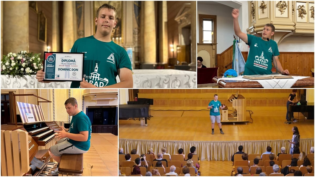 Dominic Don, cel mai tânăr ghid al Aradului - Arad Obiectiv